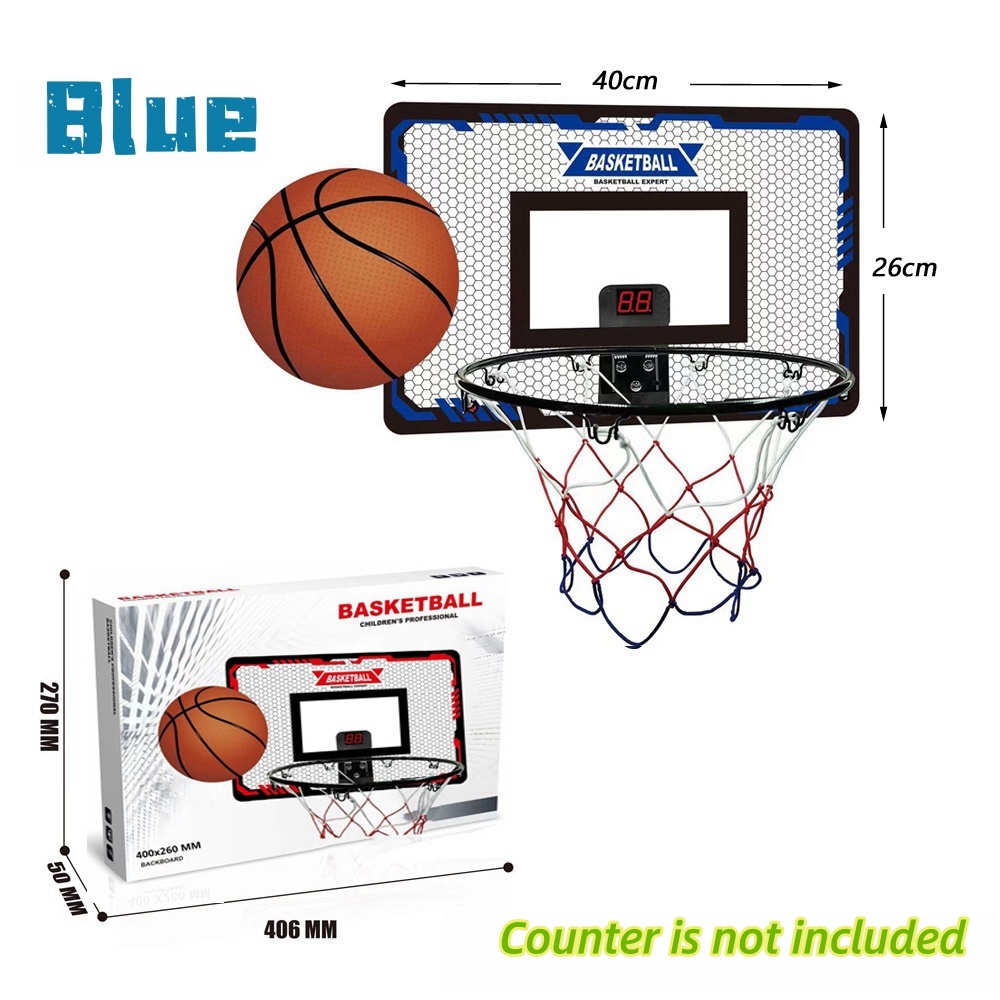 Basketball Hoop Mini Basketball Hoop Indoor With Flex Rim Wall Mount ...