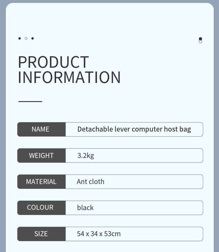 BUBM Computer travel luggage For main processor, monitor, keyboard and ...