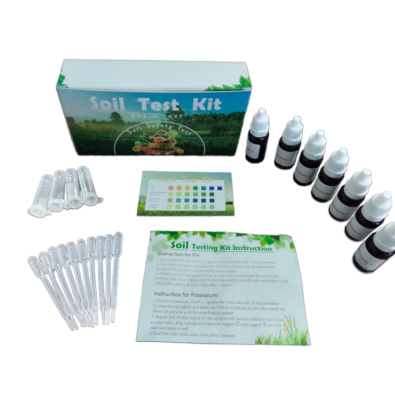Soil Testing Kit -7 Bottles Soil tester PH Meter Ammonia Nitrogen Meter ...