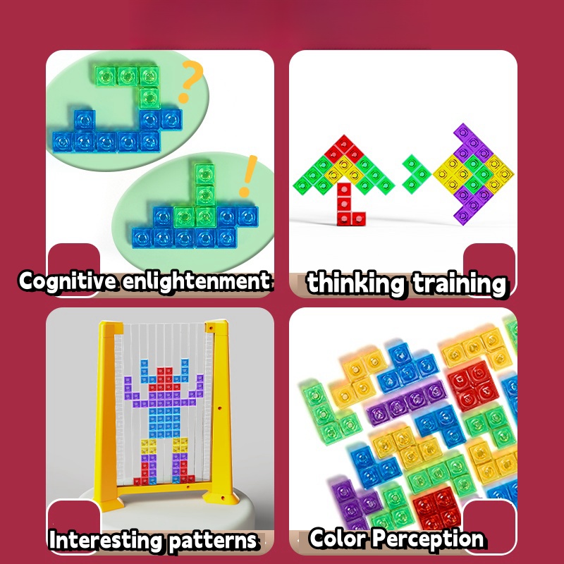 Children's Tetris puzzle toy 3D stereoscopic building blocks puzzle ...