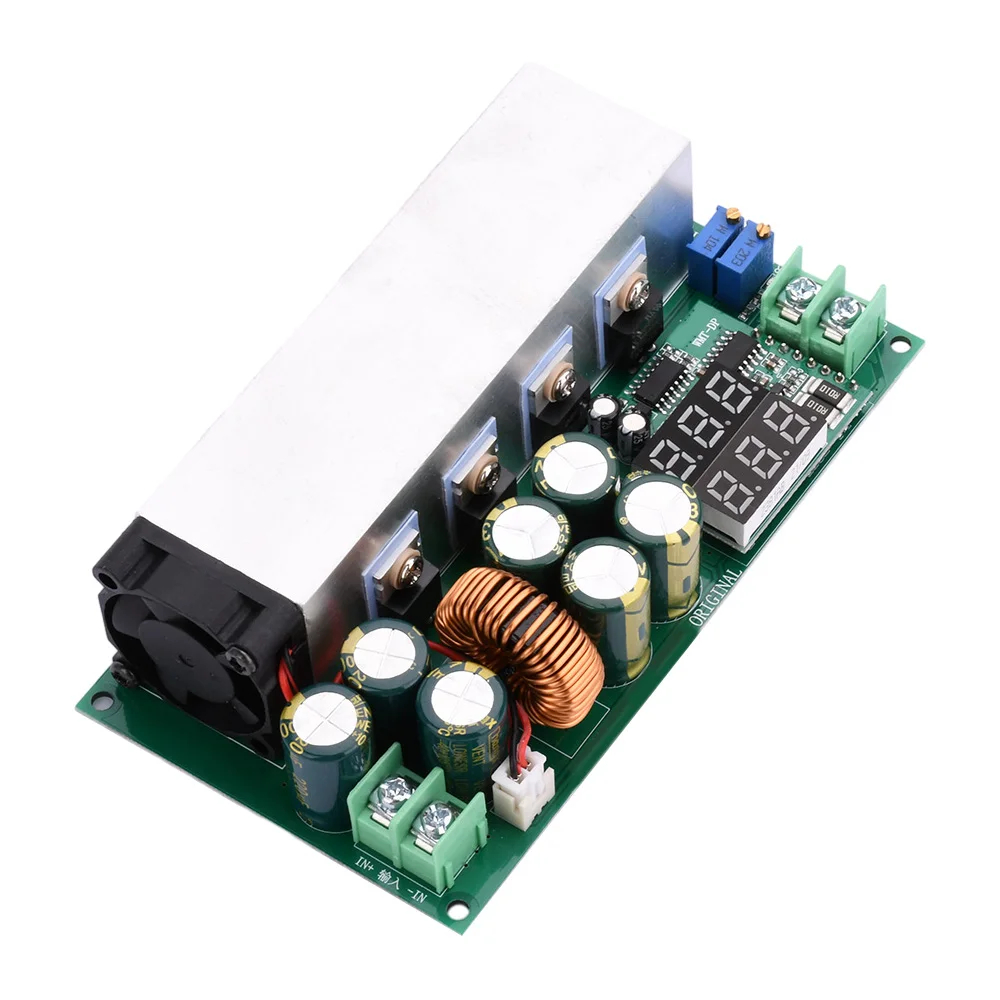 DC-DC High Power 600W Adjustable Step-down Power Supply Module With Fan ...