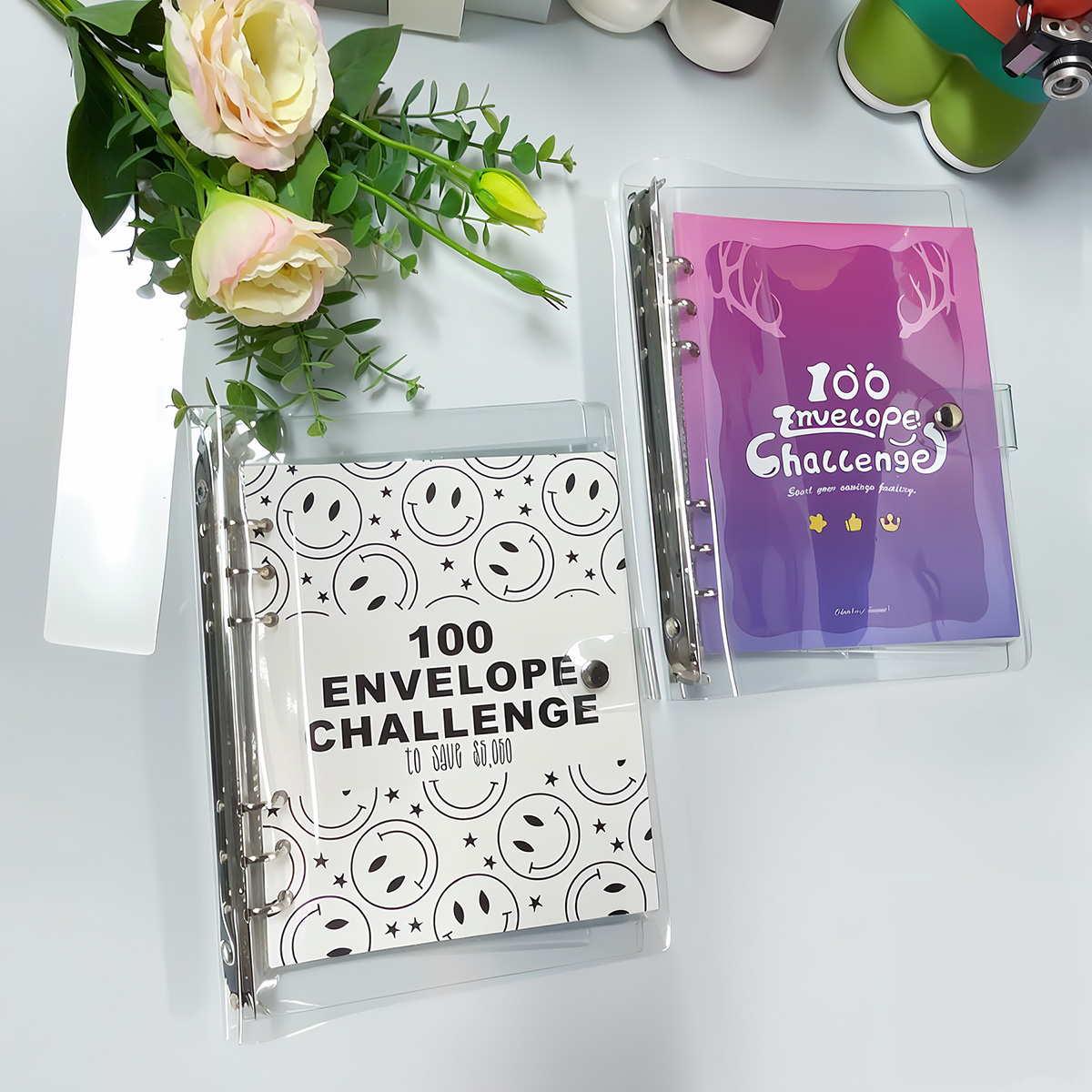 100 Envelope Challenge Notebook – 100-Day Money Saving Cash Planner ...