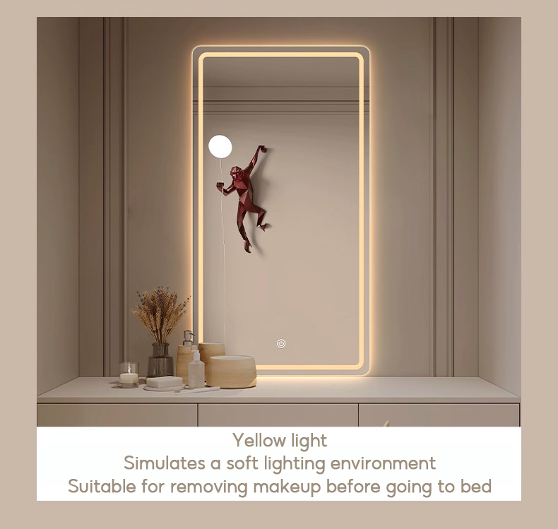 Bathroom LED Mirror With Light Decoration Wall Mounted Intelligent ...