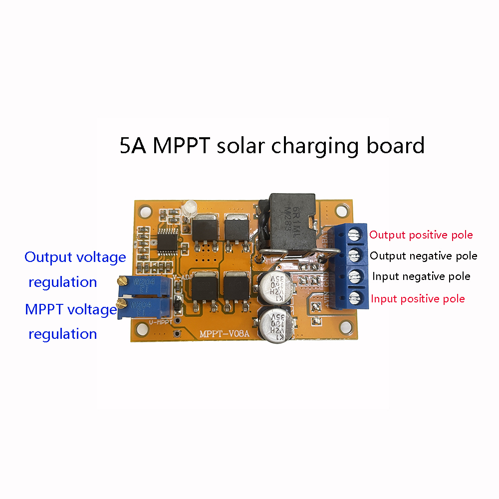 5A MPPT Solar Panel Regulator Controller Solar Charging Control Panel ...