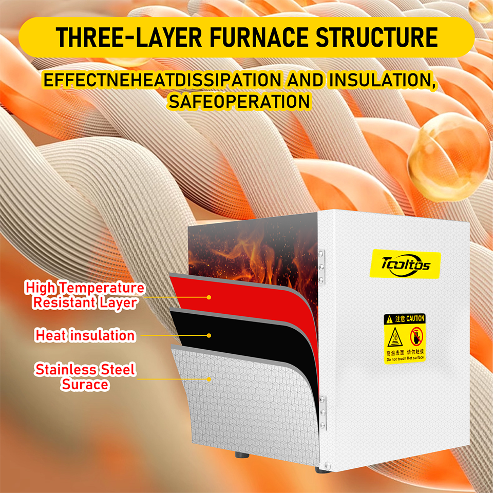 Industrial Four-Sided Oven with Digital Display – High-Temperature ...