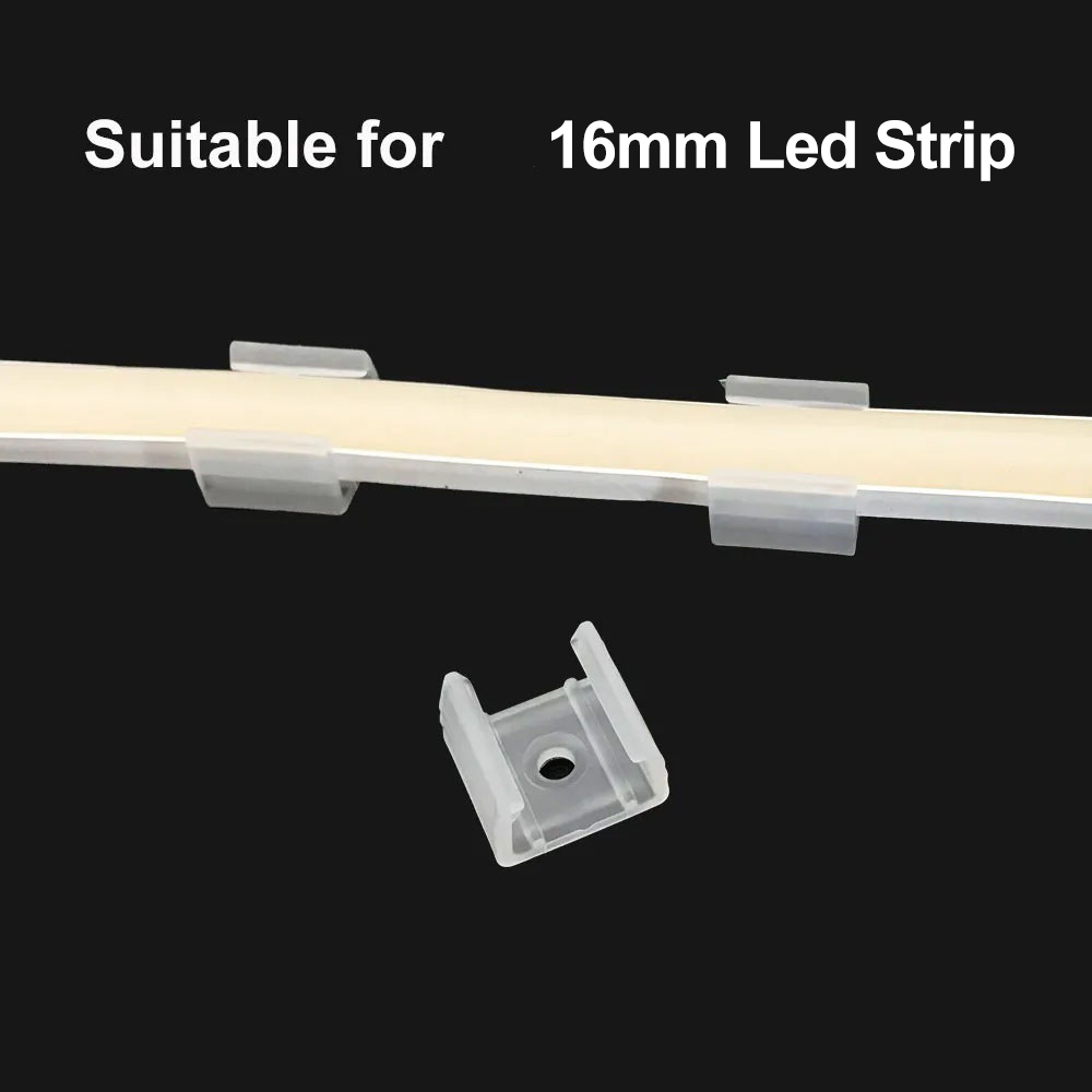 3 0pcs 6mm 10mm 16mm LED Strip Fix Clips Holder Connector Accessories ...