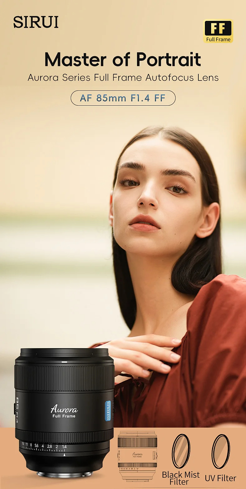 SIRUI AURORA series 85mm F1.4 Full-frame Autofocus Lens | Shopee Philippines