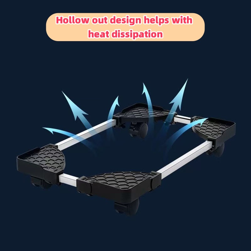 Computer CPU Stand Base 360 Rotating PC Tray Desktop Rack Computer Case ...