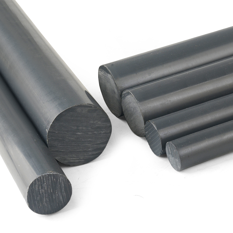 Gray Pure PVC Bar /UPVC Round Rod Stick Resistance To Acid Alkali Rod ...