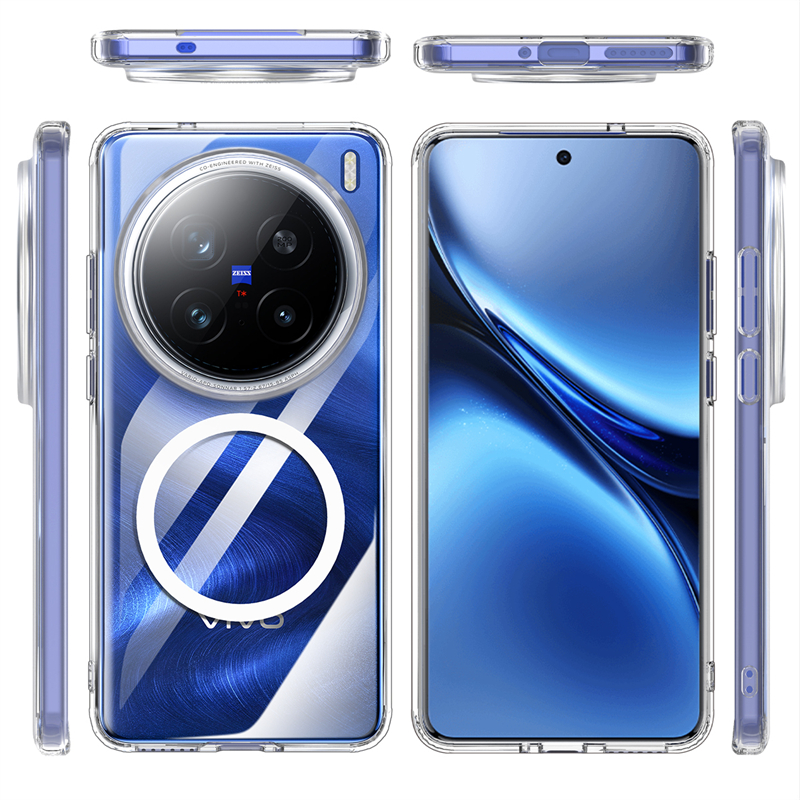 Crystal Clear Hybrid Magnetic Case for Vivo X200 Pro Mini Casing Matte ...