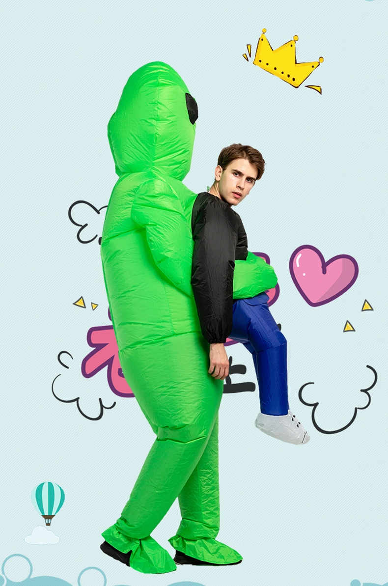 Alien Inflatable Costume Boys Girl Party Cosplay Costume Funny Suit ...