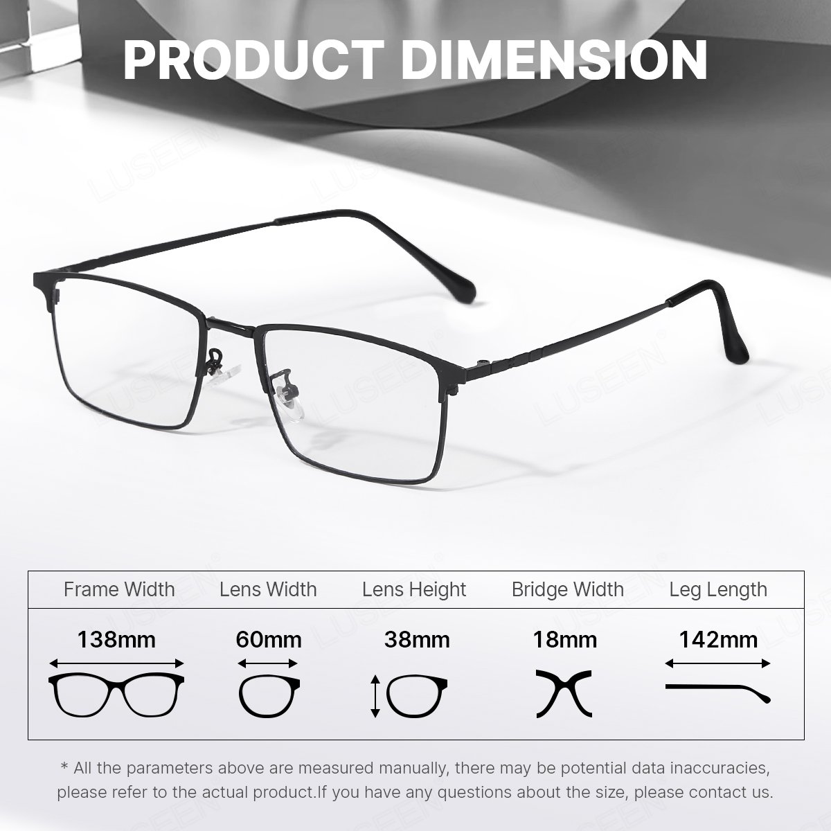 LUSEEN Eyewear Photochromic Anti Radiation Eyeglass Anti Blue Lens For ...