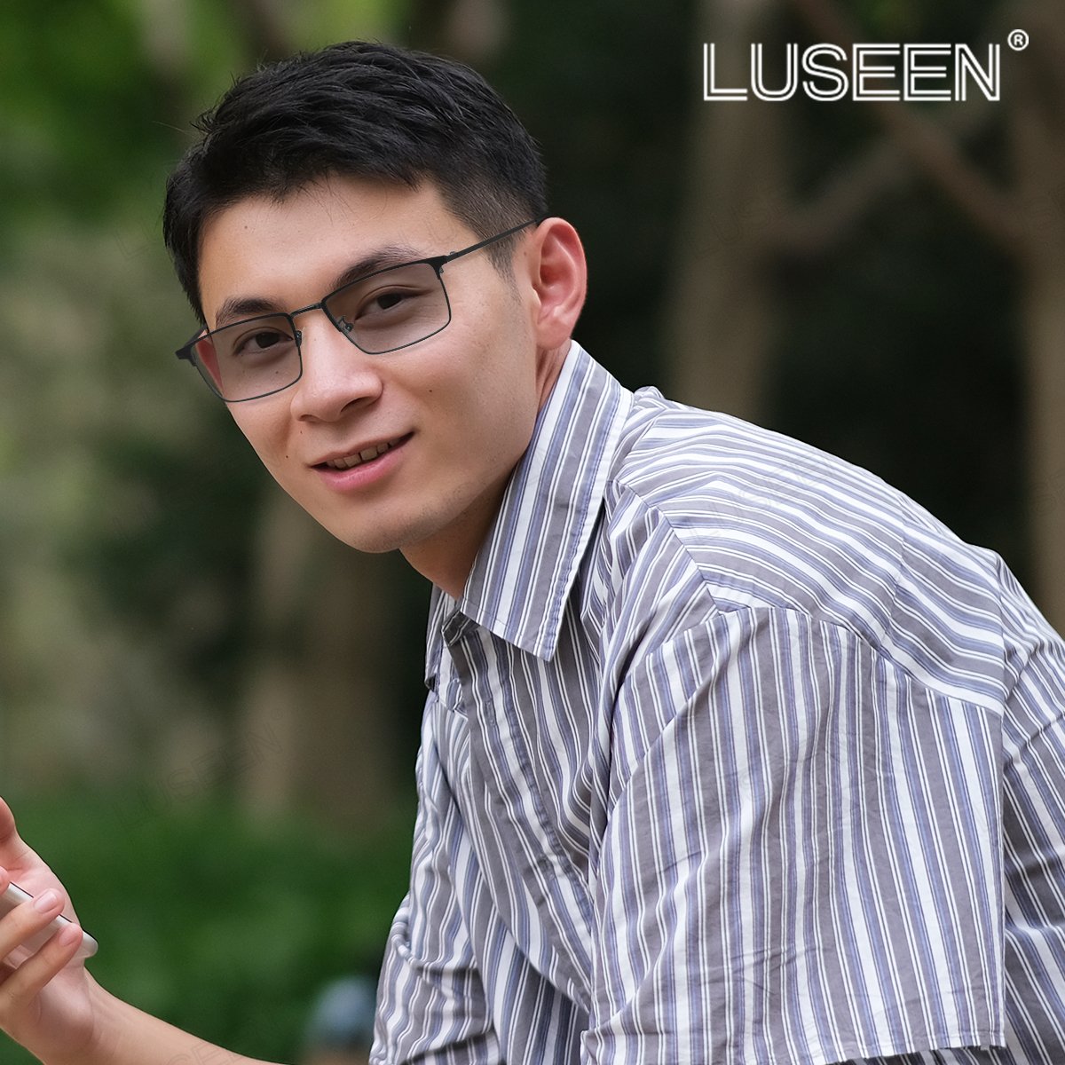 LUSEEN Eyewear Photochromic Anti Radiation Eyeglass Anti Blue Lens For ...