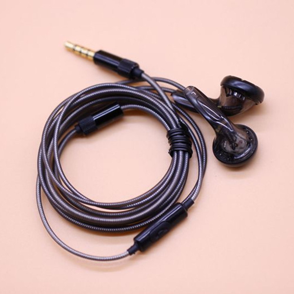FENGRU DIY CMX500 Heavy Bass Flat Head Earphone MX500 Earbuds With Mic ...