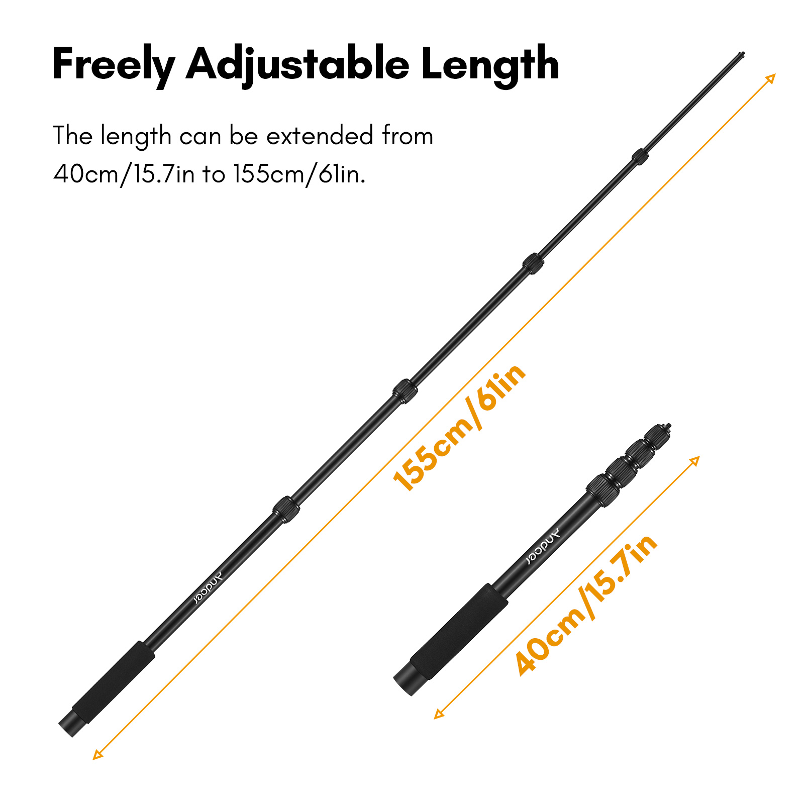 [COD] Andoer Microphone Boom Arm Aluminum Alloy Adjustable Length Multi ...