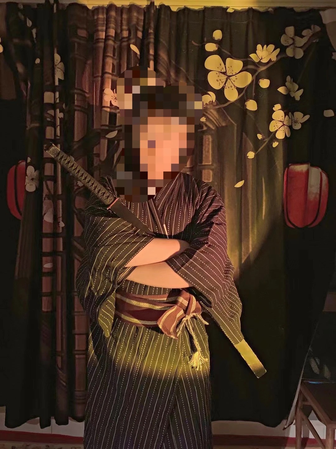 Japanese Kimono Male Adult Formal Clothing Japanese Traditional Samurai ...