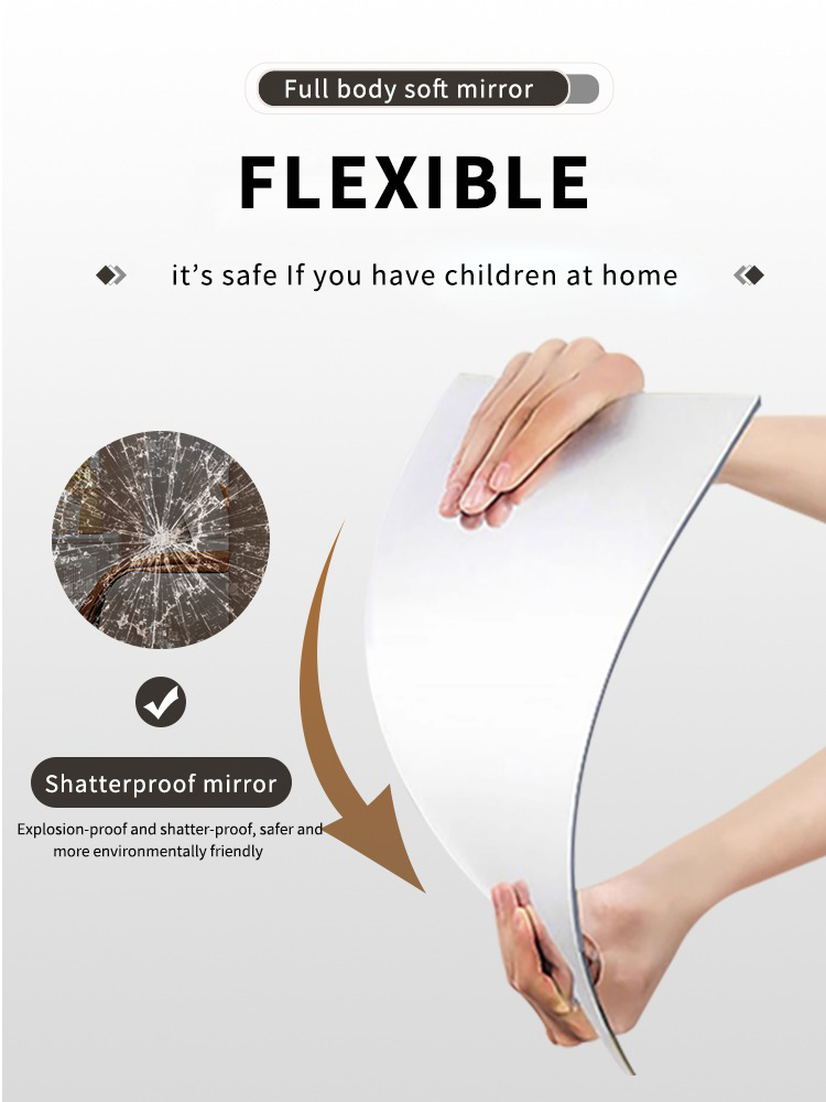 Full Length Mirror Acrylic Wall Mirror Explosion-Proof shatterproof ...