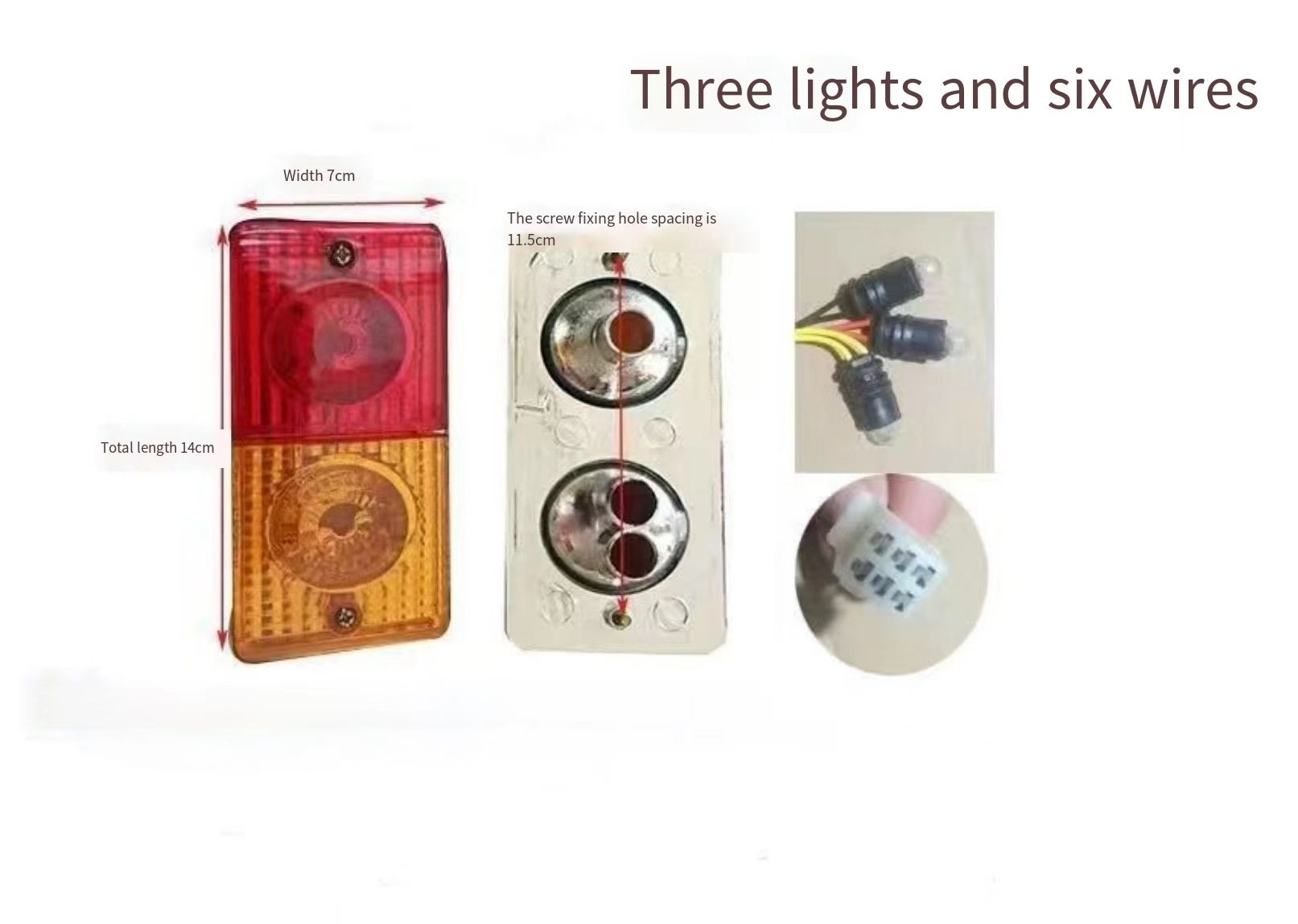 Electric bicycle taillight 48-72v 3 W, with turn signal, brake light ...