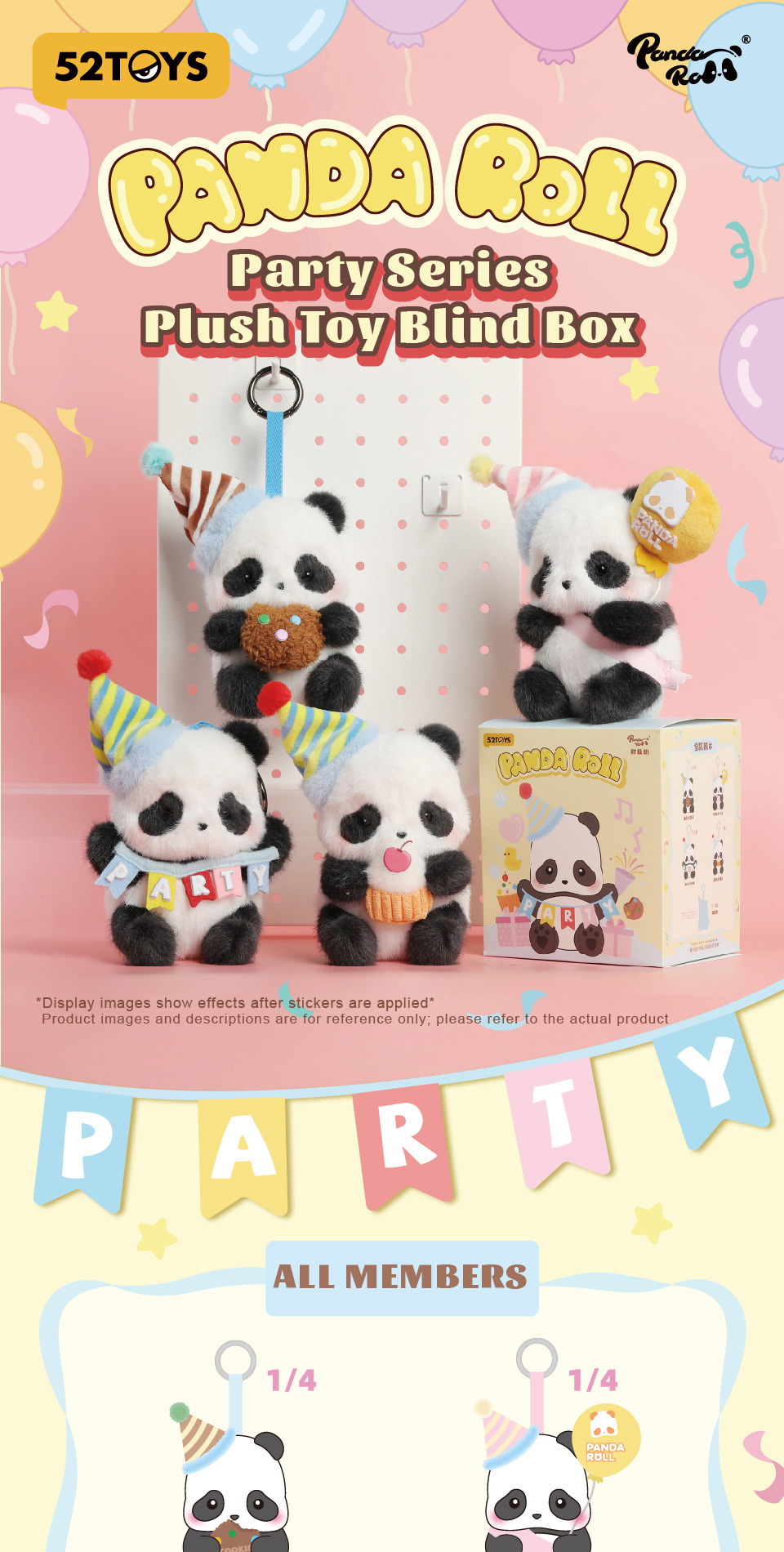 52TOYS Panda Roll Party Series Plush Toy Series Blind Box Figure Toy | Shopee Philippines
