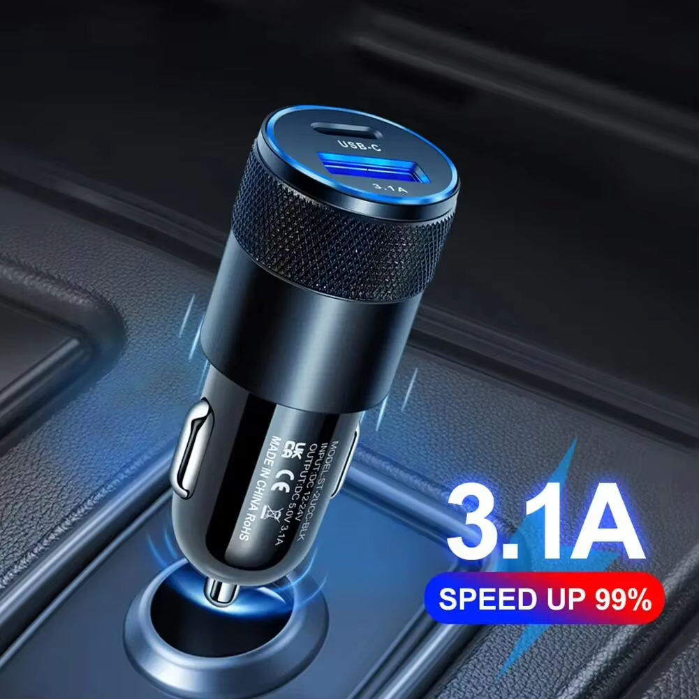 new Usb Quick Car Charger Type C Pd Fast Charging Phone Car Adapter For ...