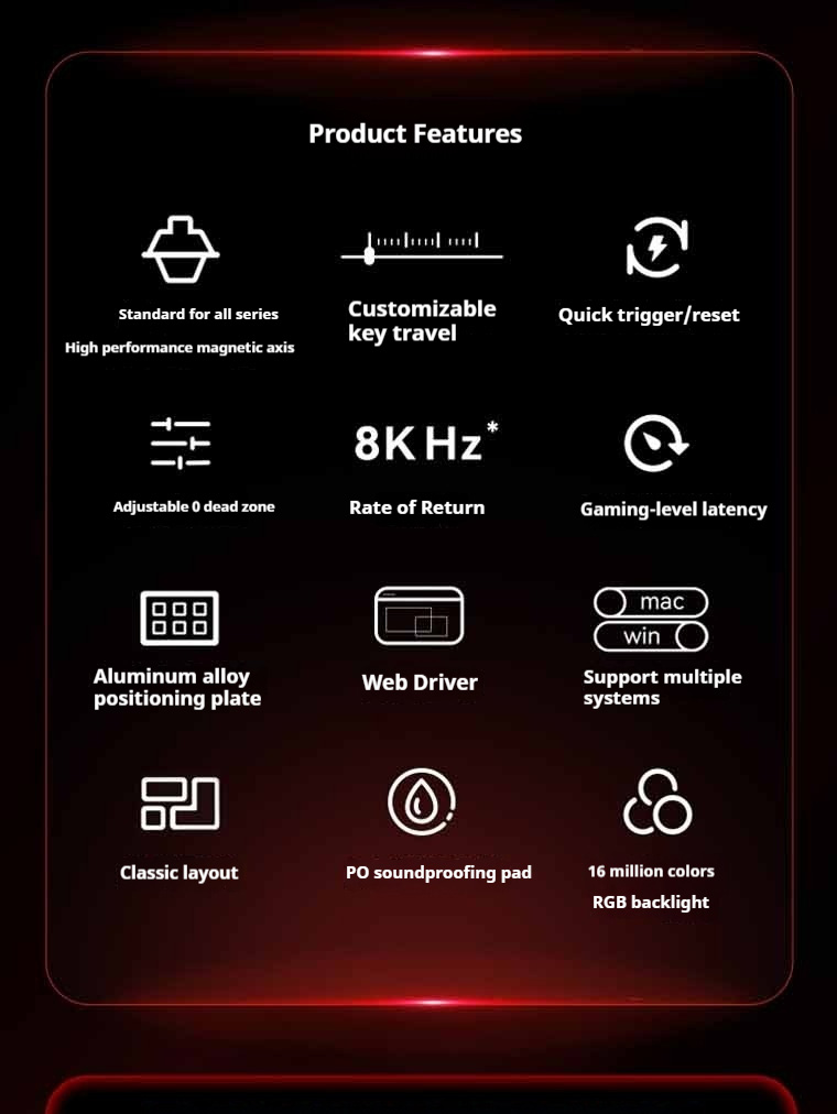 （NEW!）FGG MAD 60/68H white E-esports magnetic axis keyboard with ...