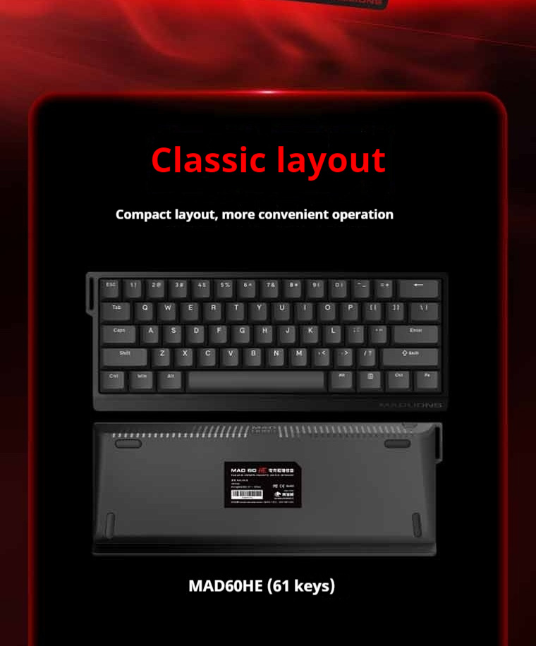 （NEW!）FGG MAD 60/68H white E-esports magnetic axis keyboard with ...