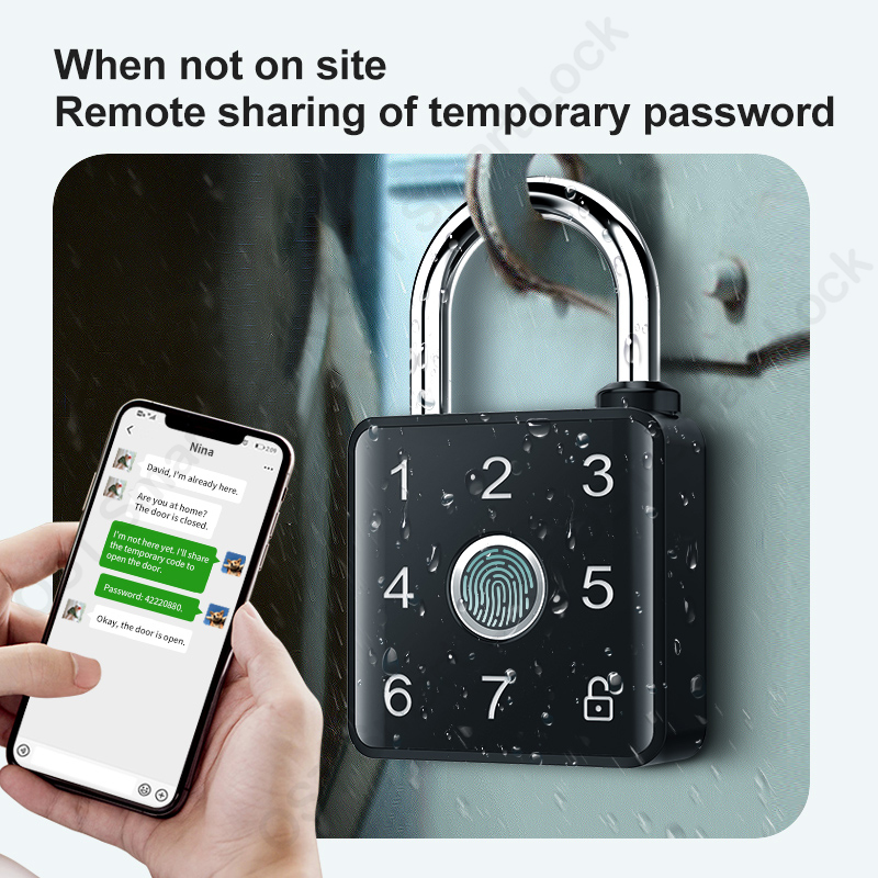 Smart Multi-functional Fingerprint Password Padlock for cabinet door ...