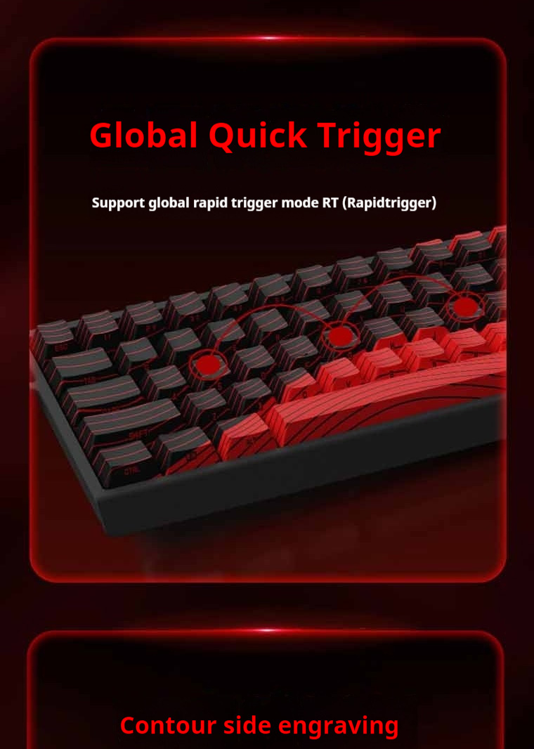 FGG MAD 60/68HE Eesports magnetic axis keyboard with streamlined ...