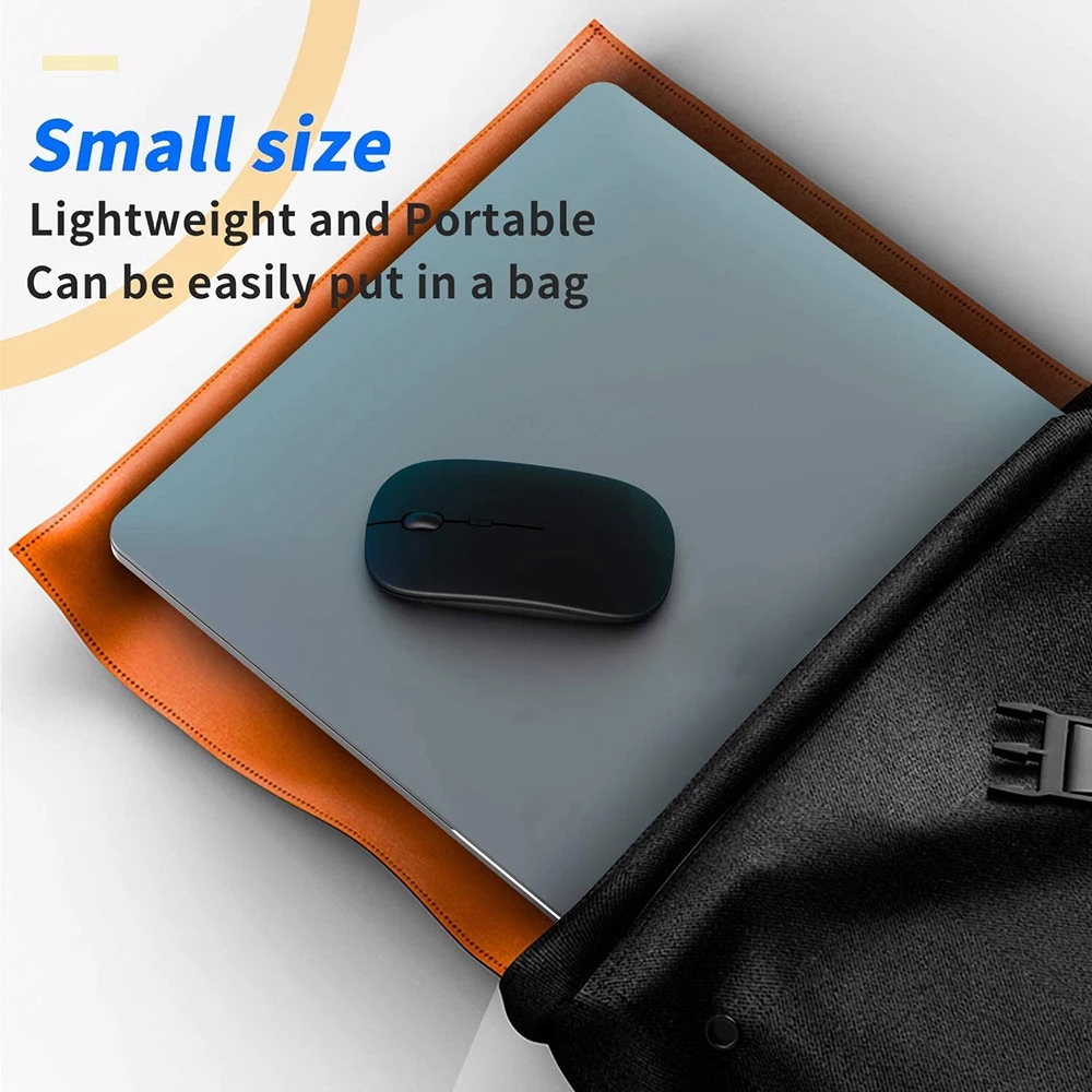 Wireless Mouse Bluetooth 2.4G RGB Light Rechargeable Mice Silent Mute ...