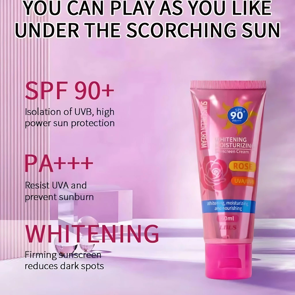 Sunscreen Cream High Protection UV SPF90+ PA+++ 60ML Refreshing Tinted ...