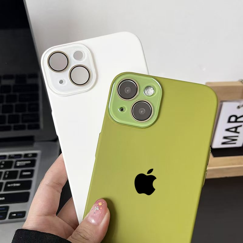【with logo】high quality matte Skin texture phone case for iPhone 16 15 ...