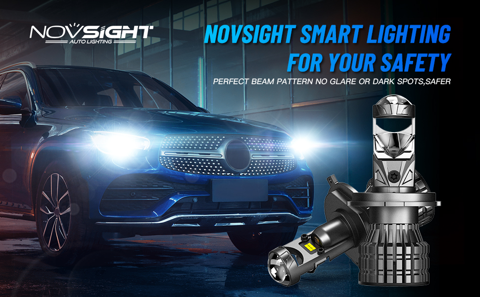 Novsight N92 Car H4 H11 H7 9005 9006 LED Projector Lens Headlight with ...