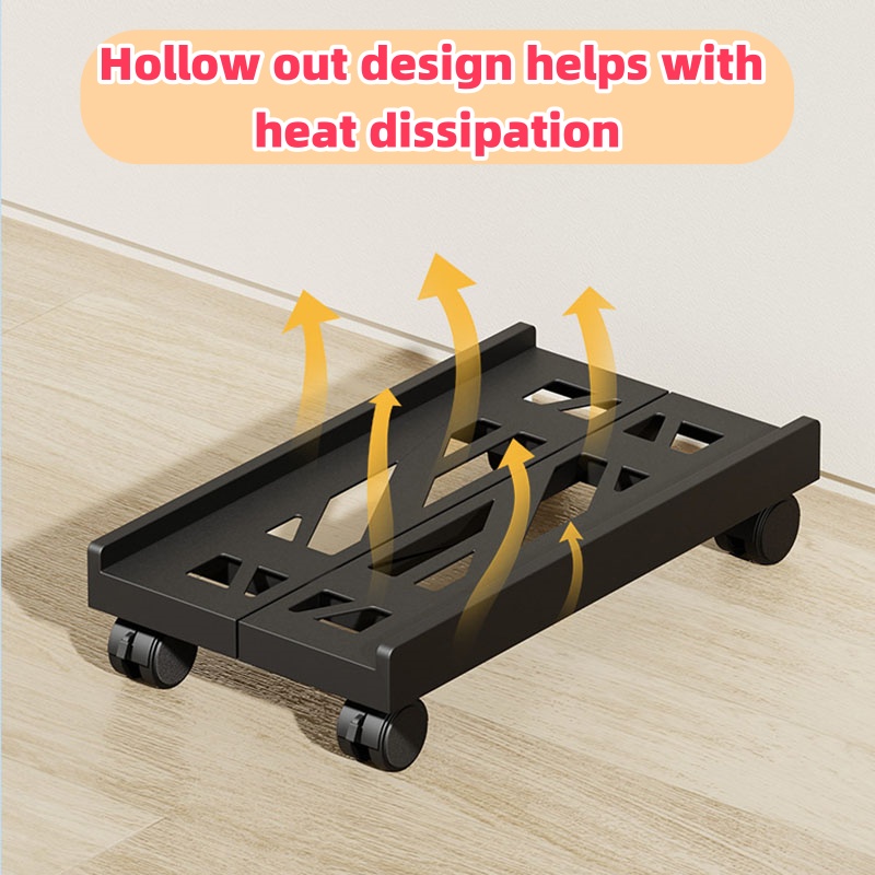 A++ Computer CPU Stand Base 360 Rotating PC Tray Desktop Rack Computer ...