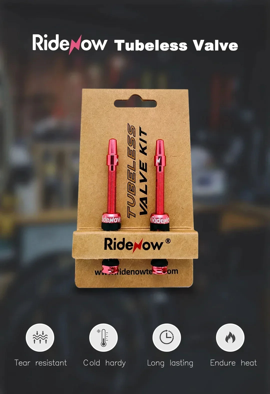 Ridenow Tubeless Valve 45/65/85mm Aluminum Alloy 700-28C-32C Bicycle ...