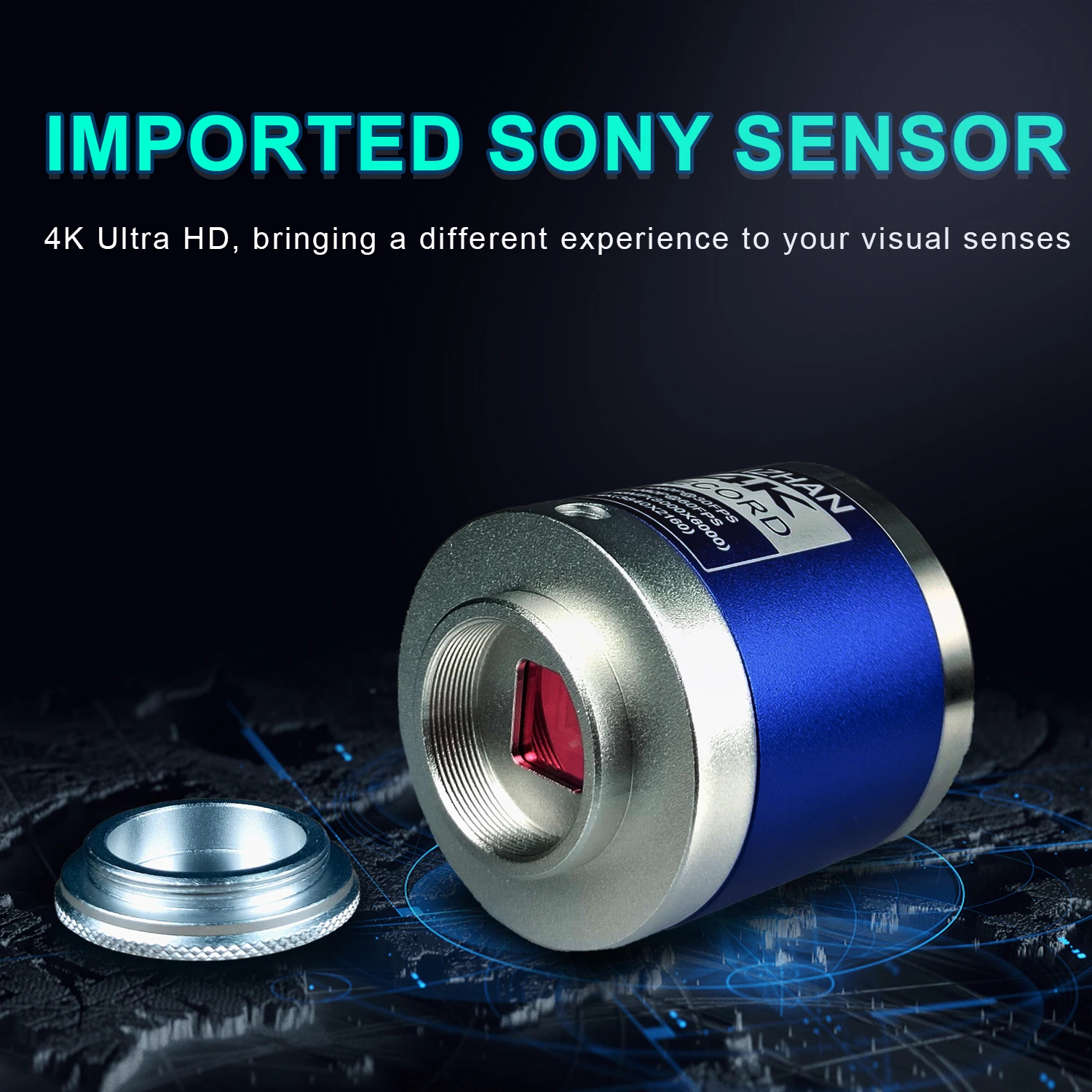 YIZHAN 1-180X Continuous zoom C-Mount Lens HD Electron Microscope 4K ...