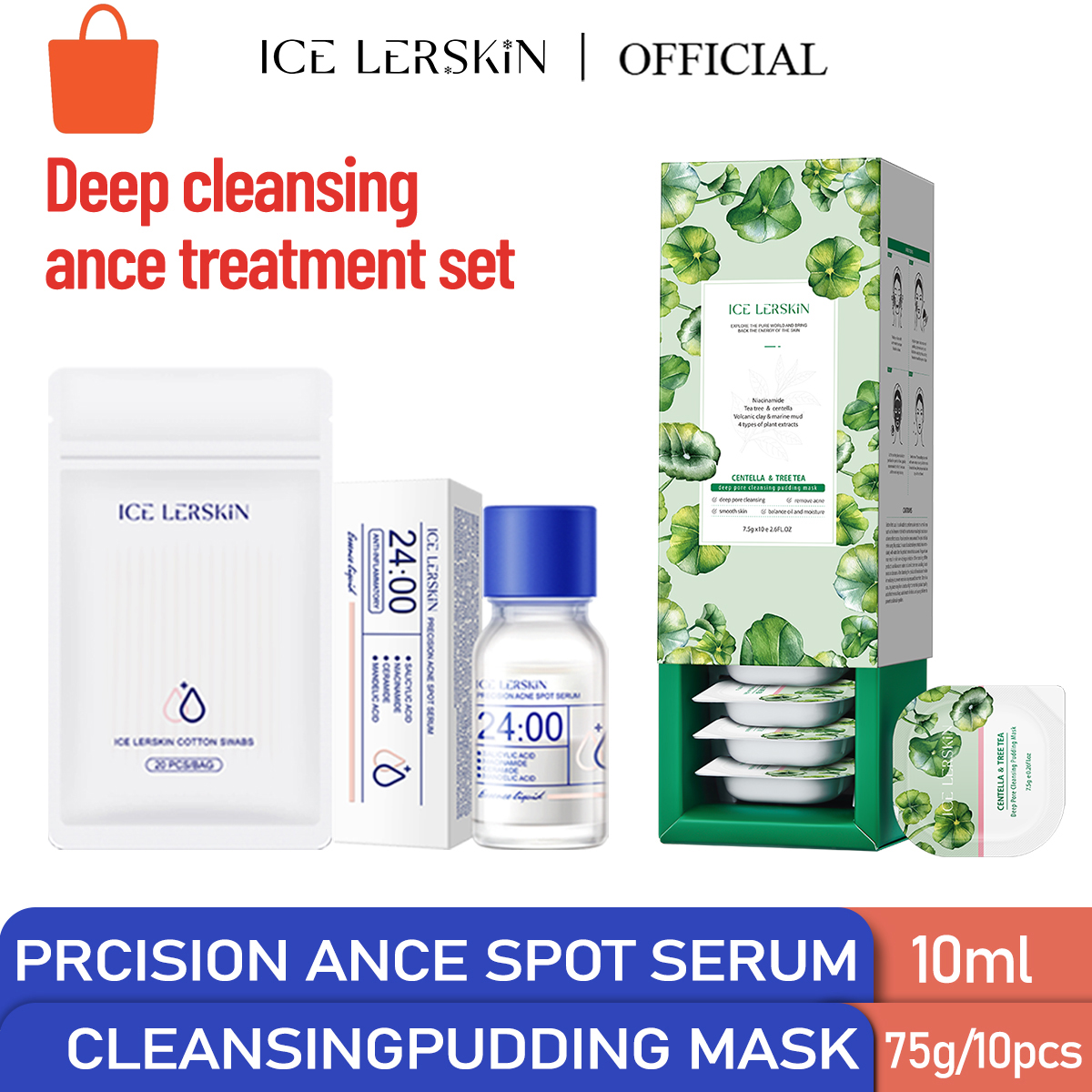 ICE LERSKIN Acne Essence Salicylic Acid Anti-acne Serum Lighten Acne ...