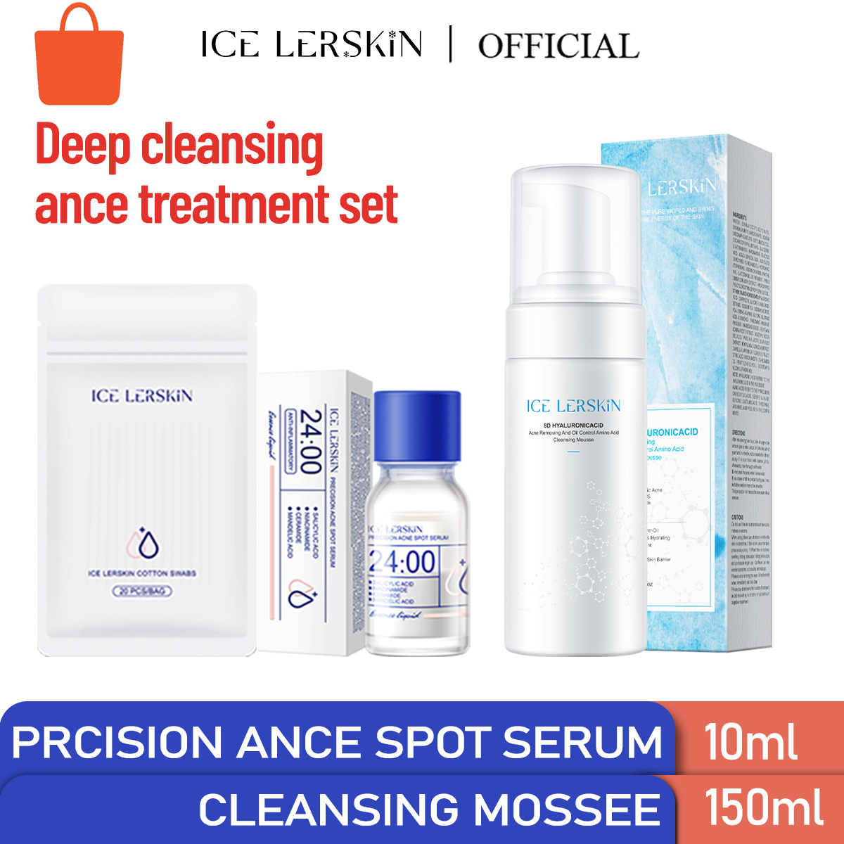 【BUY 1 TAKE 1】ICE LERSKIN Acne Serum Salicylic Acid Anti-acne Serum ...