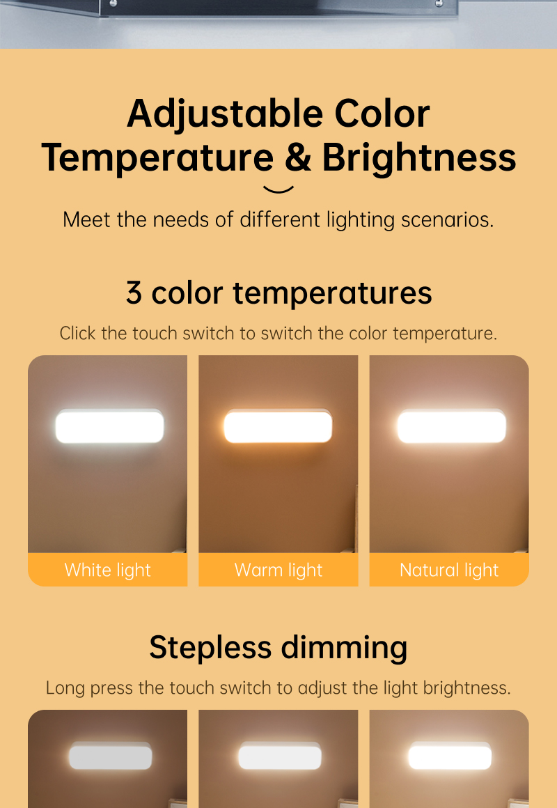 Thunlit Hanging Reading Light USB Rechargeable 1250mAh Magnetic Mini ...