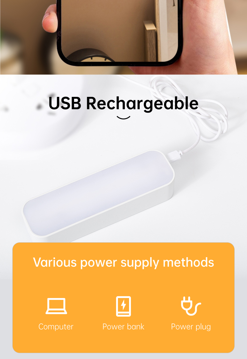 Thunlit Hanging Reading Light USB Rechargeable 1250mAh Magnetic Mini ...