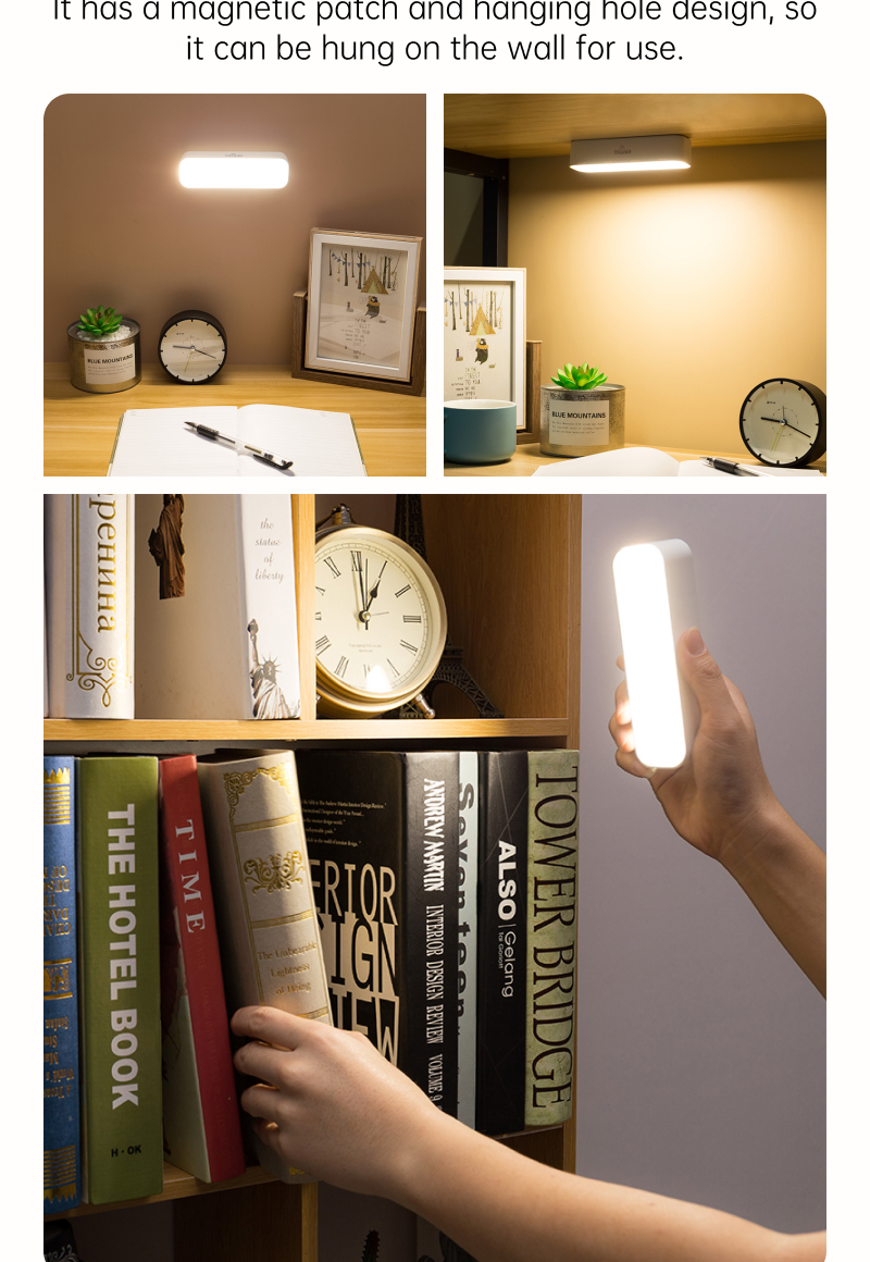 Thunlit Hanging Reading Light USB Rechargeable 1250mAh Magnetic Mini ...