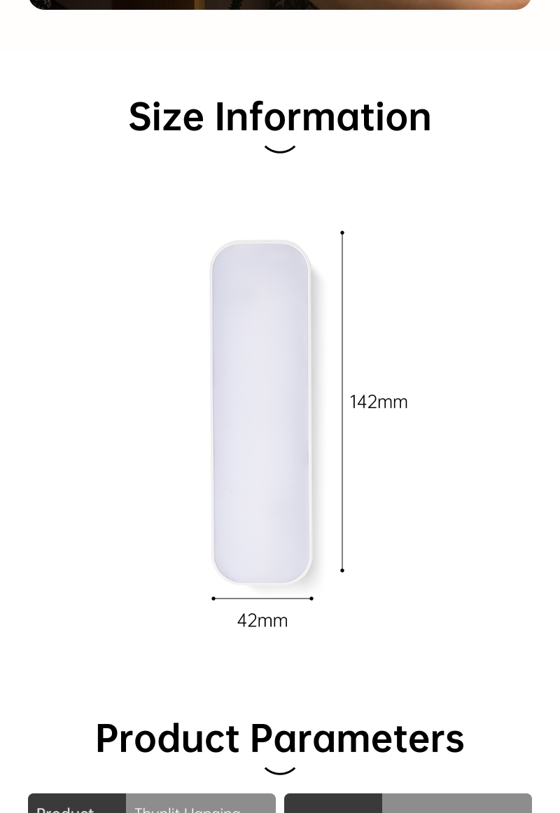 Thunlit Hanging Reading Light USB Rechargeable 1250mAh Magnetic Mini ...