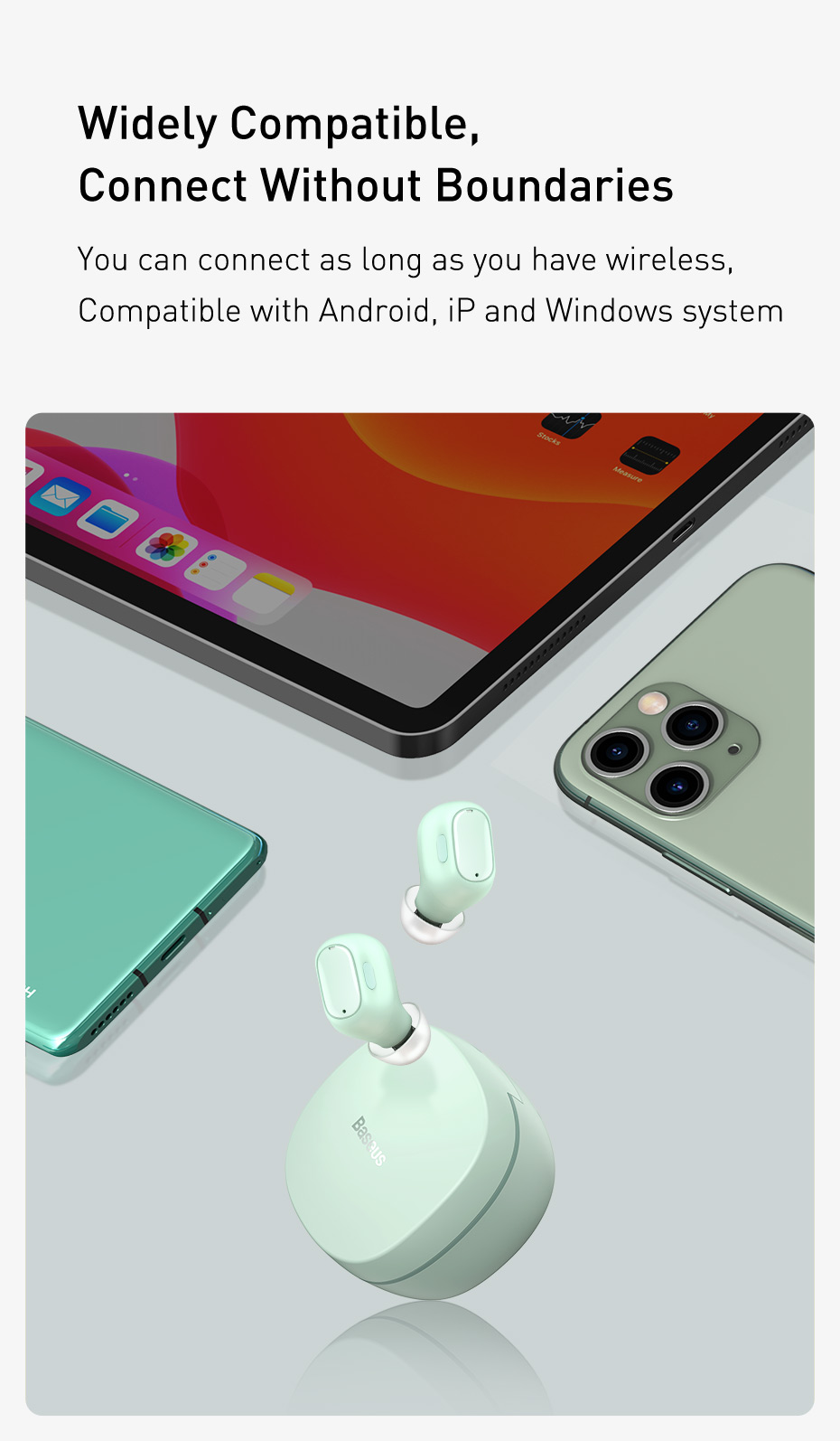 Baseus WM01 TWS Bluetooth Earphones with Microphone Stereo Wireless 5.3 ...