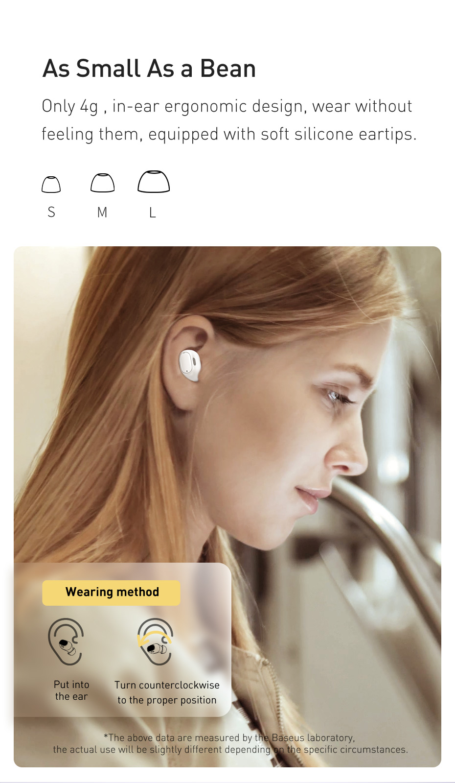 Baseus WM01 TWS Bluetooth Earphones Stereo Wireless 5.3 Bluetooth ...