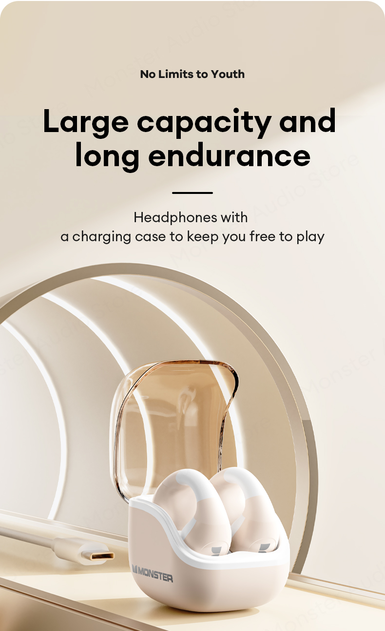 Monster XKT29 Wireless Earphones Bluetooth 5.4 HIFi HD Call Noise ...