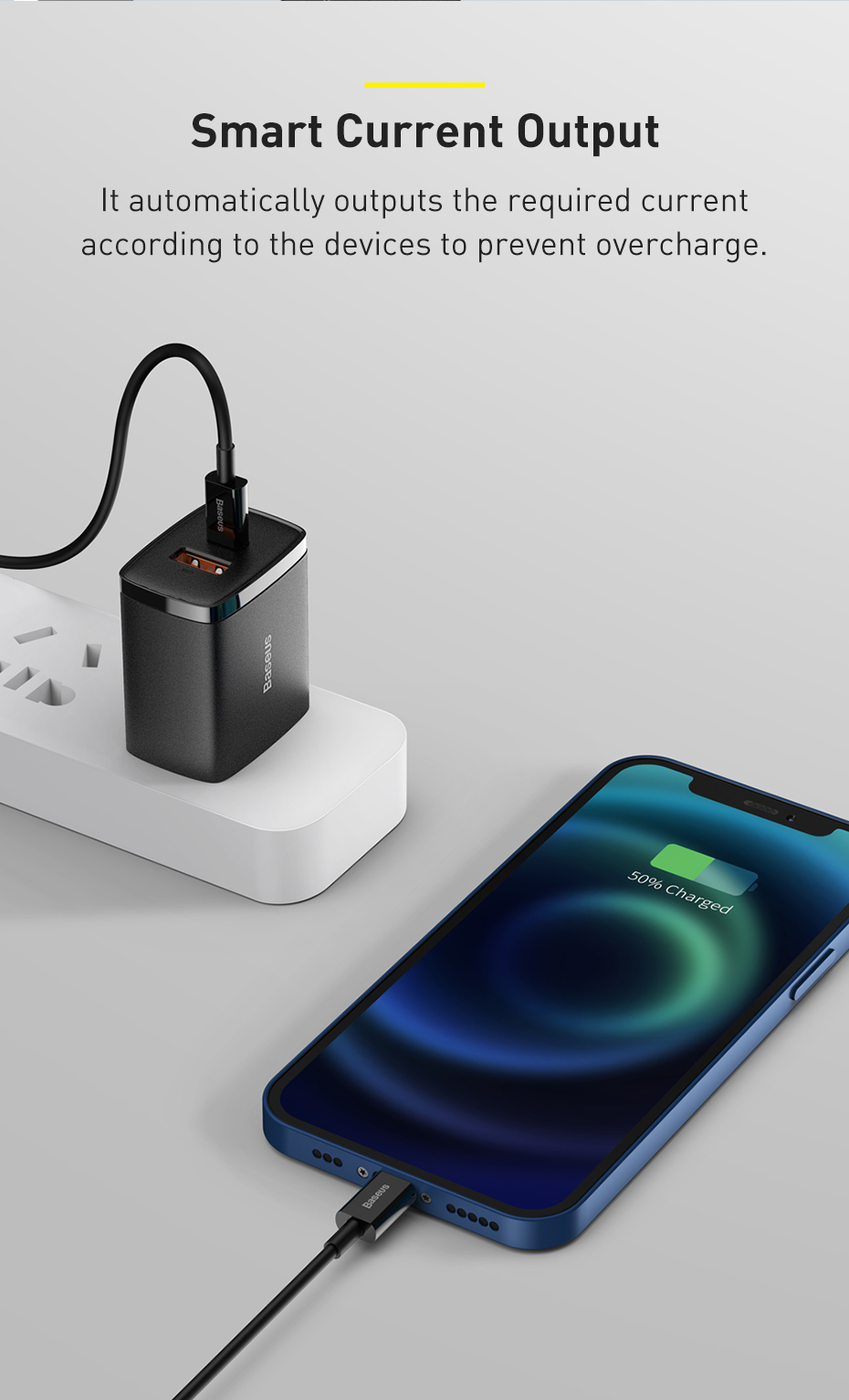 Baseus 20W U+C Quick Charger Support PD3.0 QC3.0 USB Type-c Charger for i13 Tablet Huawei Mate ...