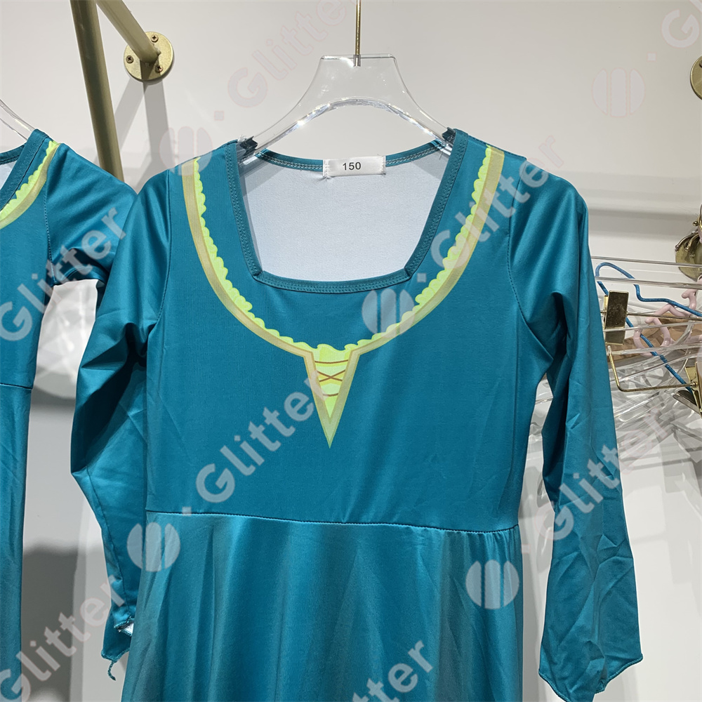 Movie Brave Merida Cosplay Costume for Kids Girl Halloween Dark Green ...