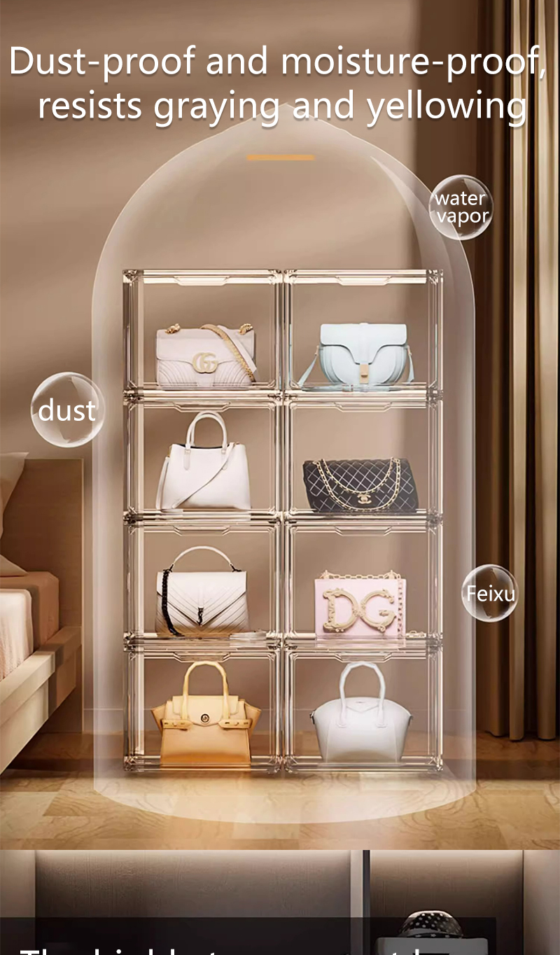 Handbag Storage Box Artifact Transparent Cabinet Hanging Bag Luxury ...