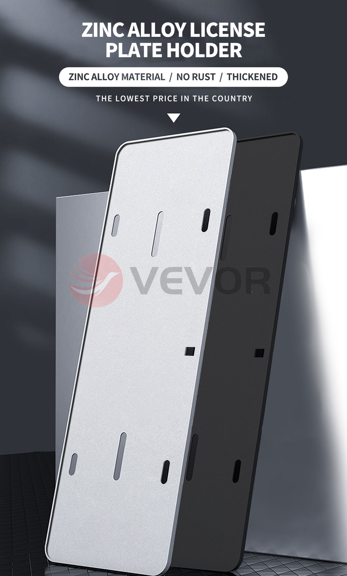 License Plate Frame LTO Metal Chrome License Plate Frames Universal Car ...