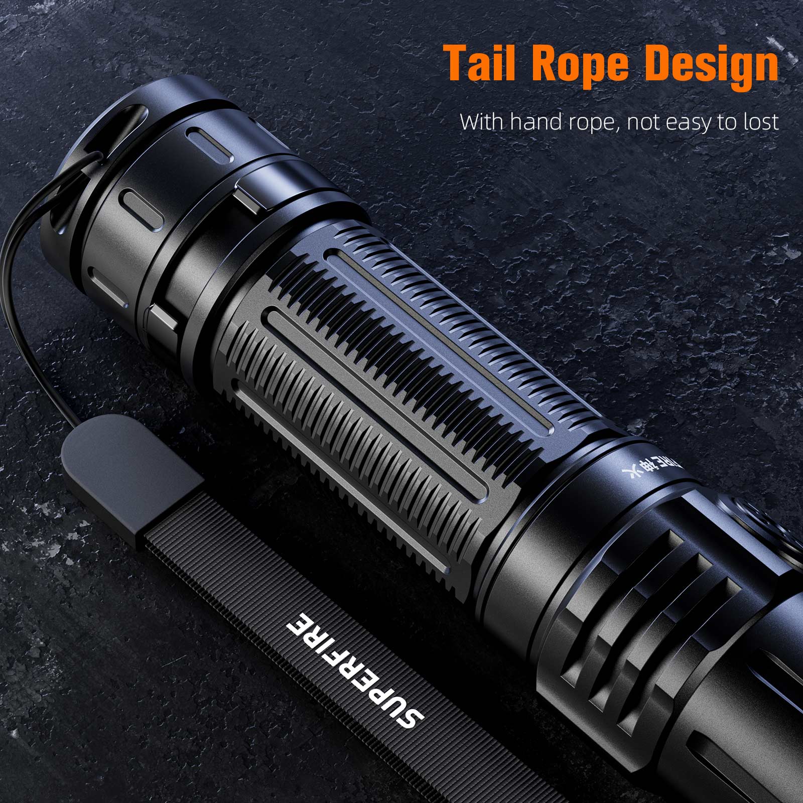 SUPERFIRE Flashlight A20 20W High-power 2000 Lumens Super Bright Type-C ...