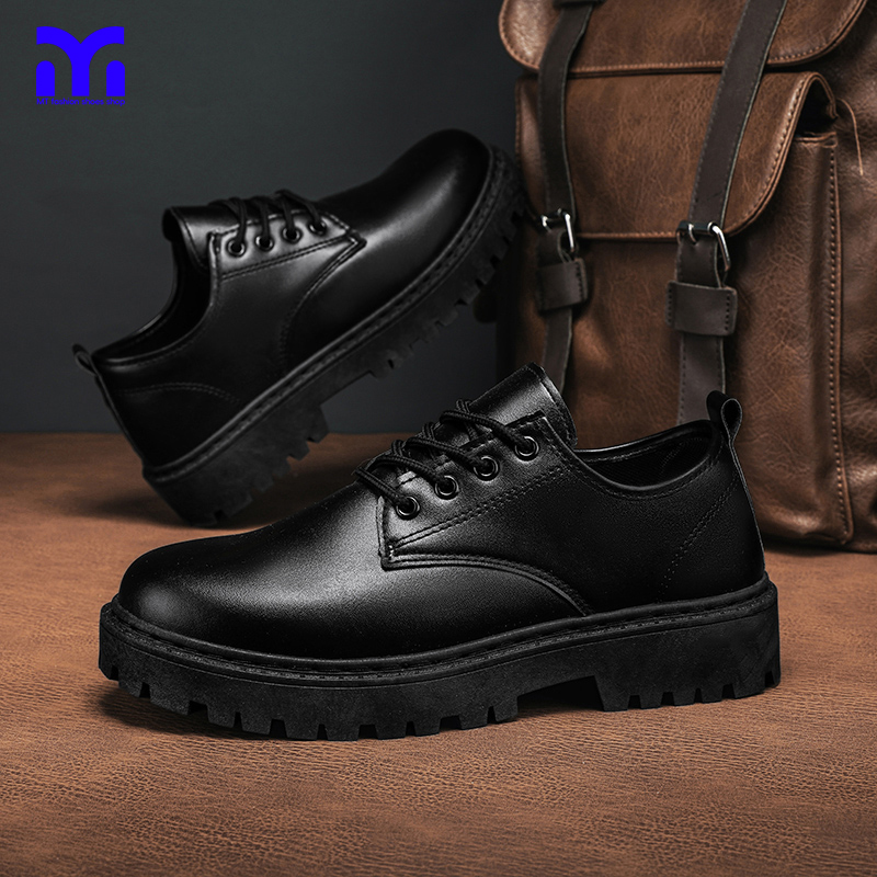 New Men's Black Shoes Student Shoes Good Quality School Black Shoes ...